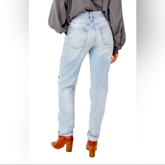 Free People | Jeans | We The Free The Lasso Straight Leg Jeans High Waisted Size 28 | Poshmark